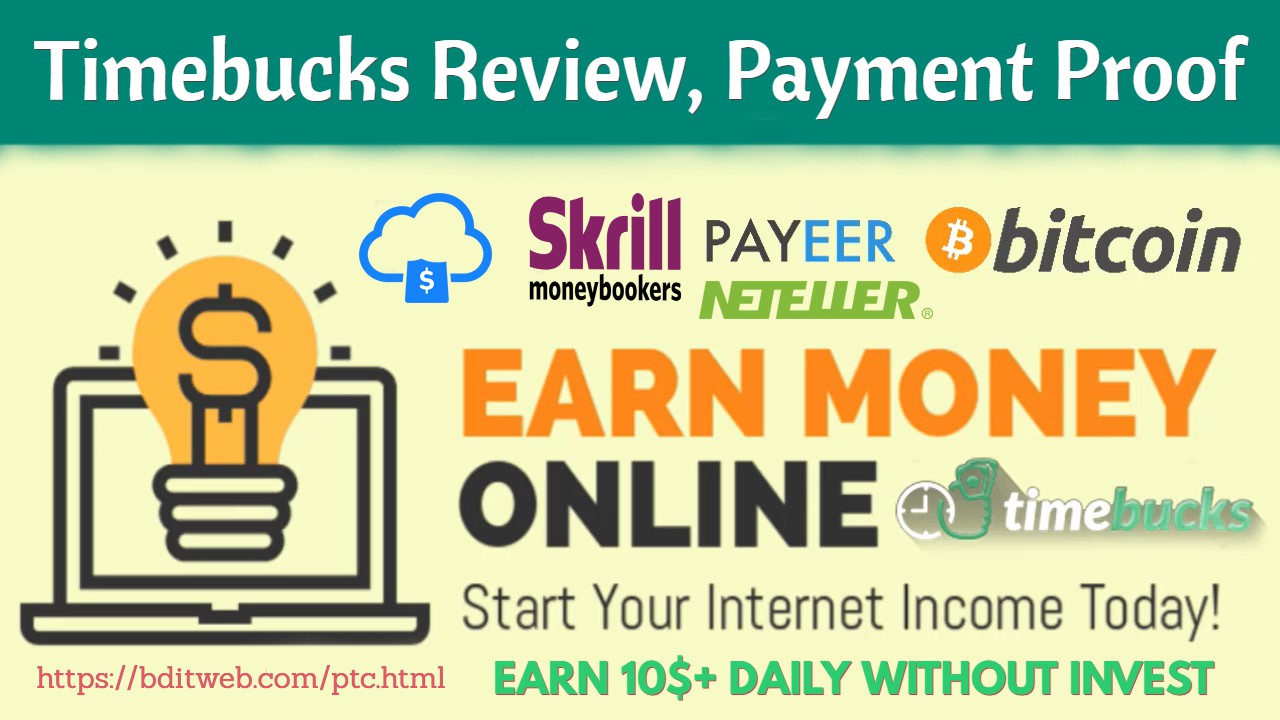 Earn Money from TimeBucks? Scam or Legit? Payment Proof 2020